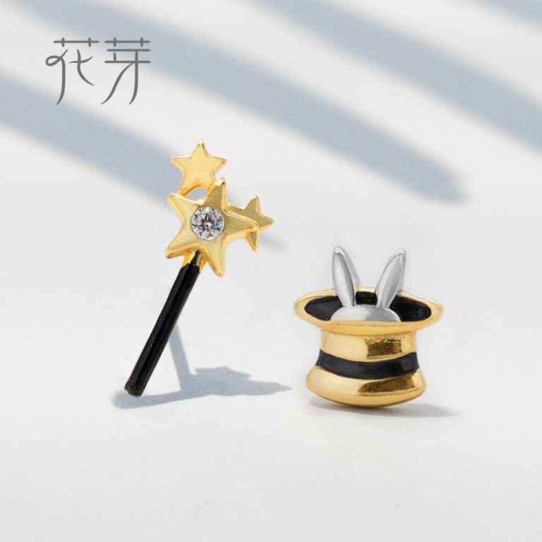 Magic Hat And Magic Wand Earrings - Thaya Jewels